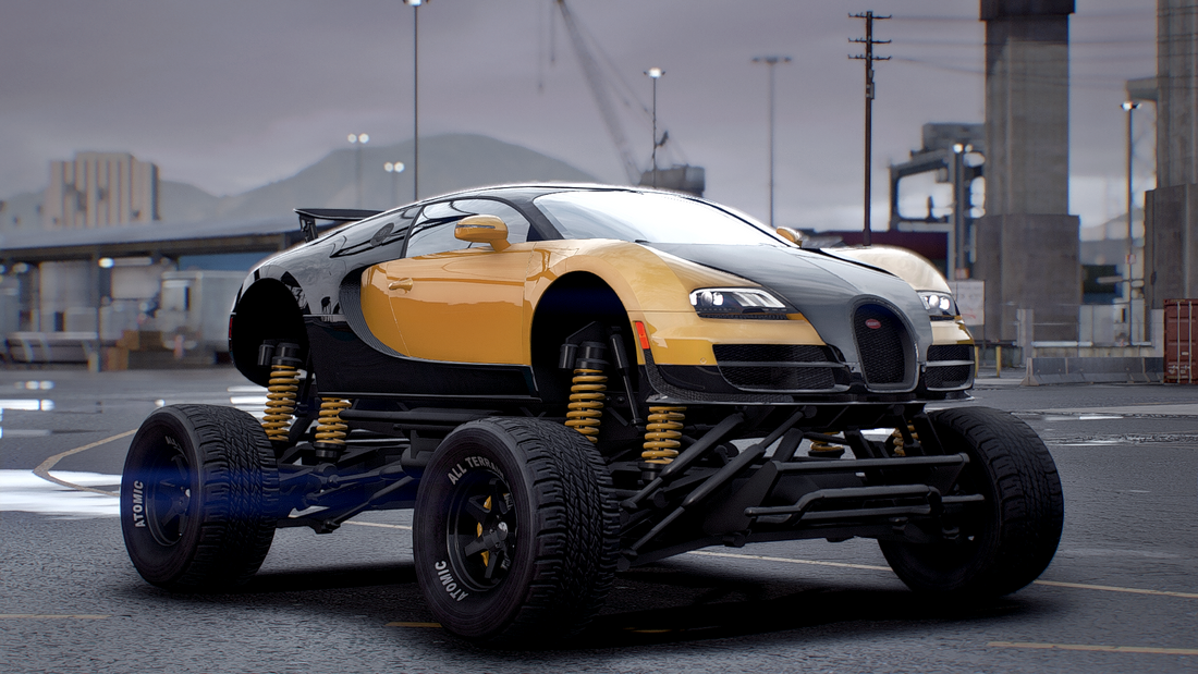 Lifted Bugatti Veyron Off-Road – Gorilla Cars & MLO