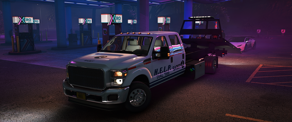[ELS] Ford F350 CrewCab Flatbed 2014 (Debadged) | LEO – Gorilla Cars & MLO