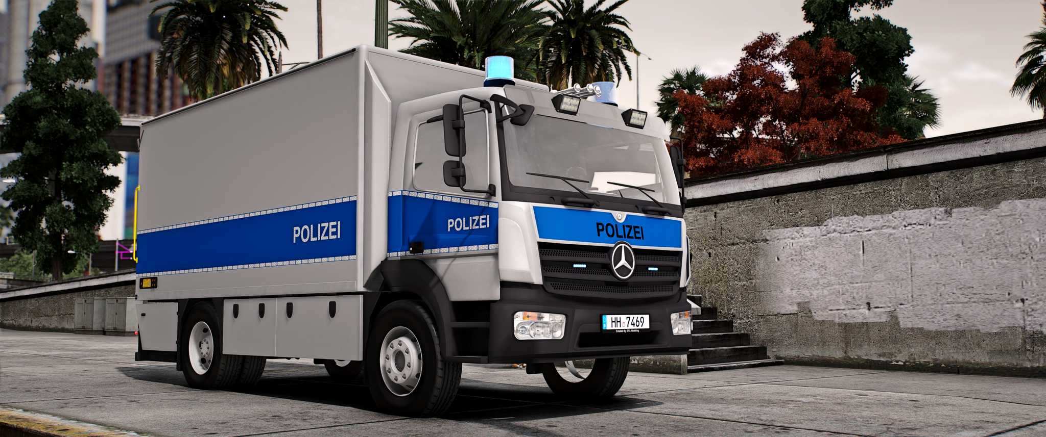 [ELS] Mercedes Atego Polizei | DFL Modding – Gorilla Cars & MLO