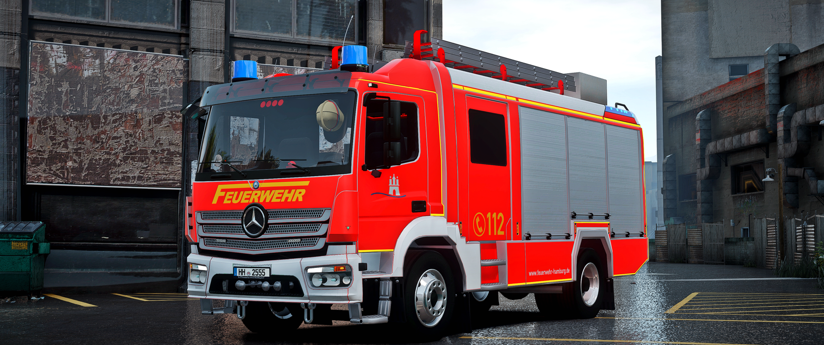 [ELS] Mercedes HLF 4000 Fire dep | X-Modding – Gorilla Cars & MLO
