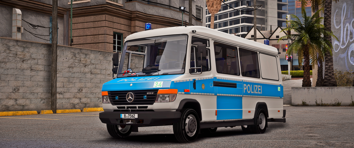 [ELS] Mercedes Vario Police | XModding – Gorilla Cars & MLO
