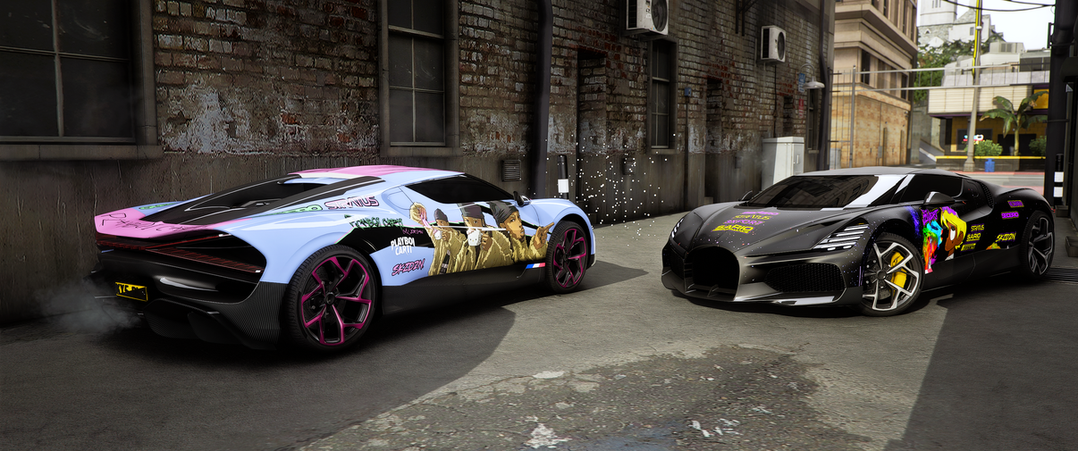 (Debadged) Bugatti Mistral on roof – Gorilla Cars & MLO