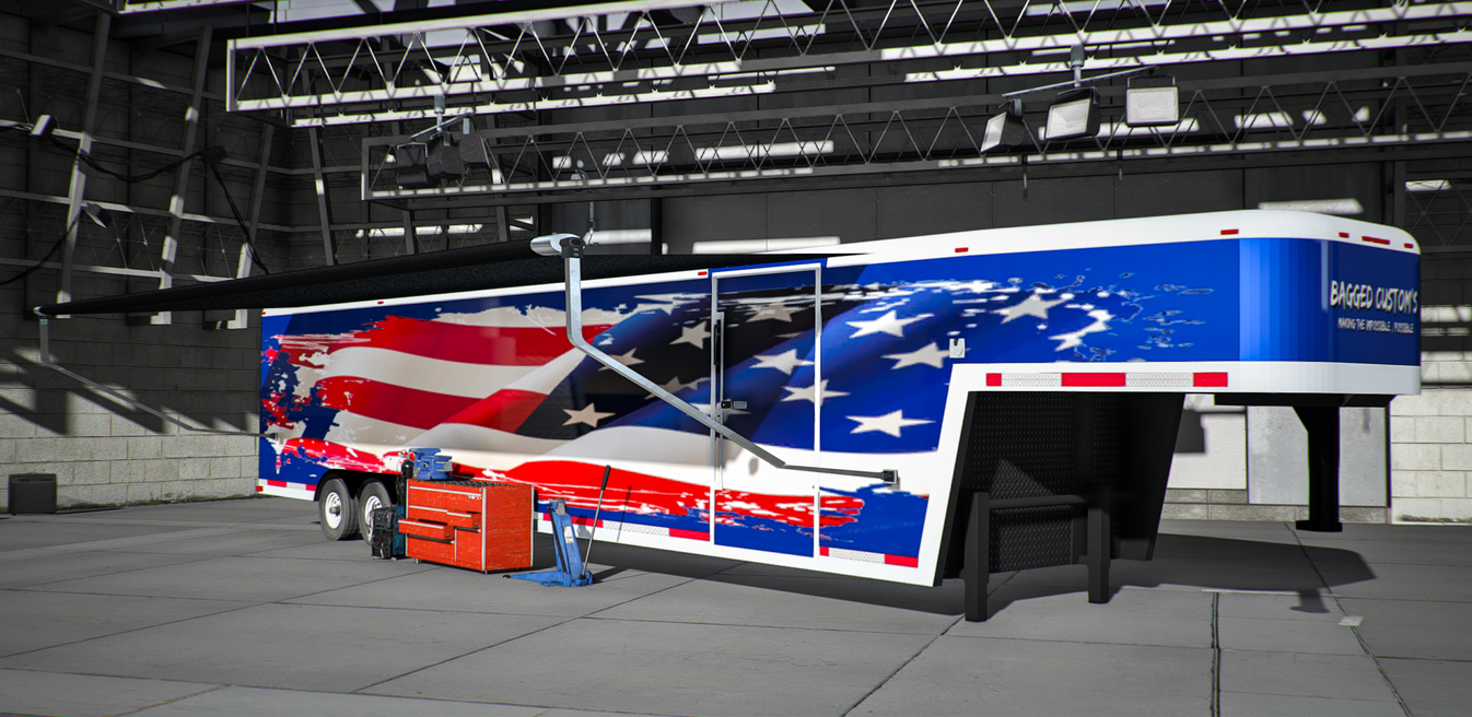 Enclosed Gooseneck Trailer | Bagged Customs – Gorilla Cars & MLO
