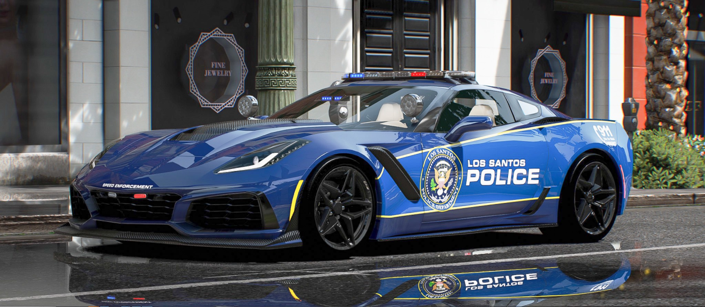 [Non ELS] Police Generic Corvette Speed Unit V – Gorilla Cars & MLO