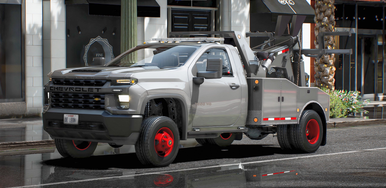 [Non ELS] Chevy Silverado 3500HD Flatbed + Towrig 2020 – Gorilla Cars & MLO