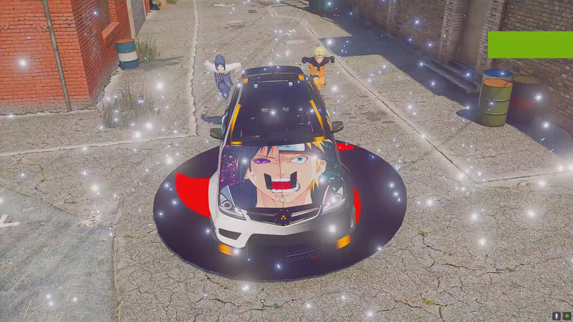 Mercedes C63 AMG Coupe Naruto and Sasuke [Dinamic RGB Lights] – Gorilla ...