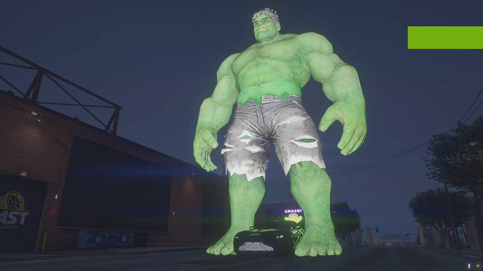Aston Martin Vantage Hulk [Dinamic RGB Lights] – Gorilla Cars & MLO