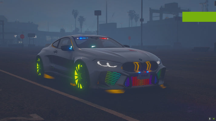 BMW M8 Police [Dinamic RGB Lights] – Gorilla Cars & MLO